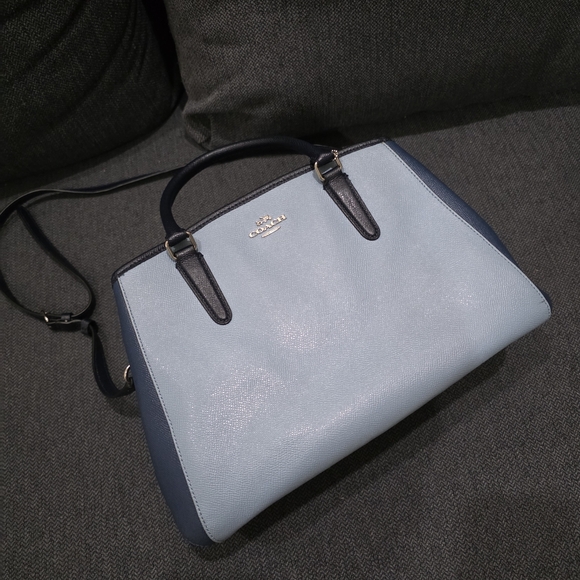 Coach | Bags | Coach Margot Carryall Bag Coach Blue Bag | Poshmark
